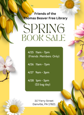Spring Book Sale at the Thomas Beaver Free Library - Experience ...