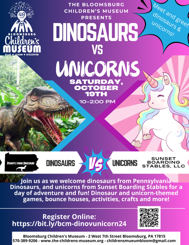 Dinosaurs VS Unicorns - Experience Columbia-Montour Counties